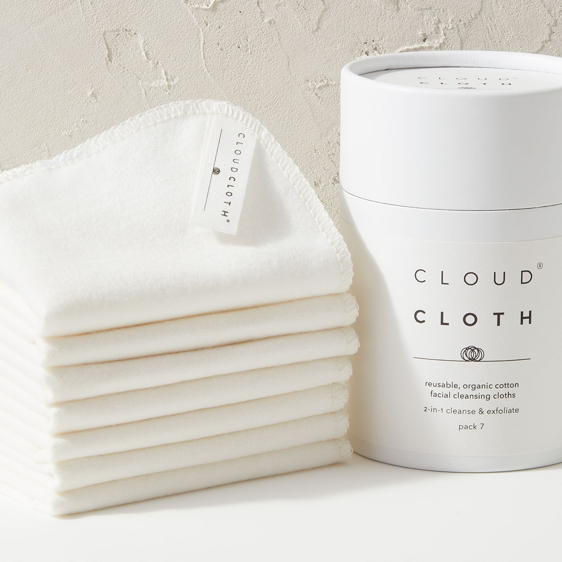 CloudCloth® Reusable Organic Cotton Cleansing Face Cloths